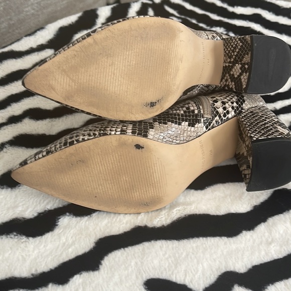 Marc Fisher | Shoes | Marc Fisher Snakeskin Print Leather Retire Bootie ...